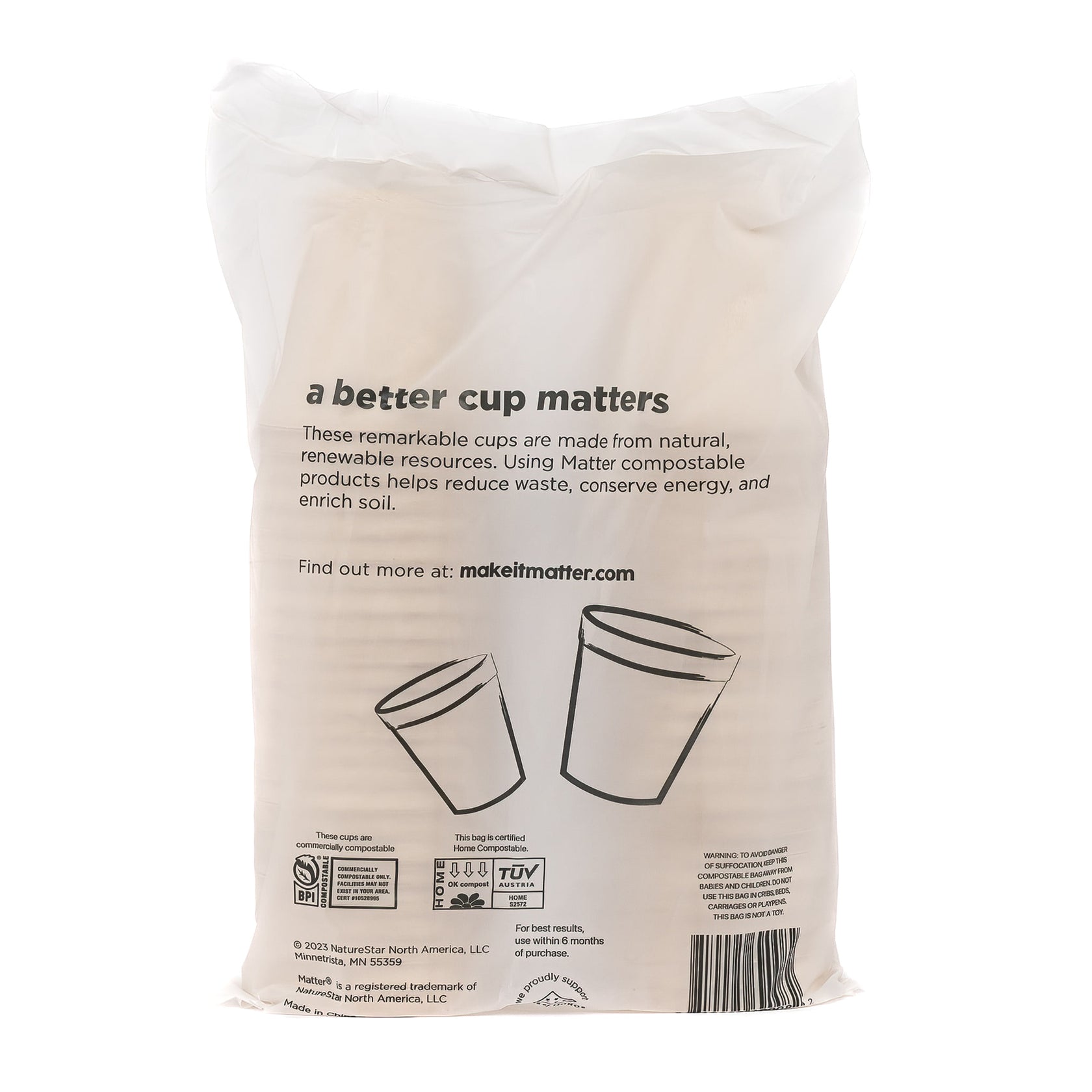 Matter Compostable 3oz Cups - 48 Count – Shop Matter Products