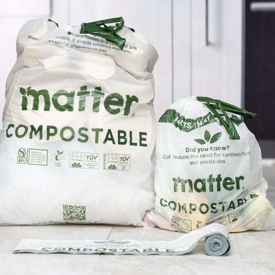 Matter Compostable 3-Gallon & 13-Gallon Waste Bags Variety Pack - 70 C ...
